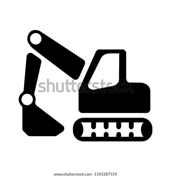 Backhoe Icon Transportation Logistics Machines Icons Stock Vector ...