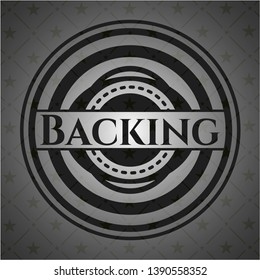 Backing Realistic Dark Emblem Vector Illustration: vector de stock ...