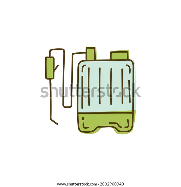 Backpack Sprayer Icon Color Icon Isolated Stock Vector (Royalty Free ...