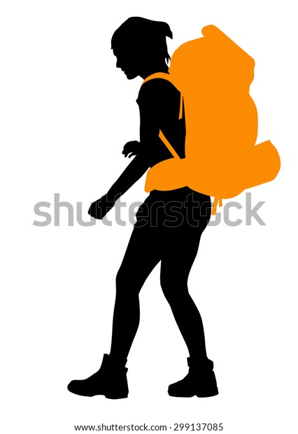 Backpacker Vector Silhouette Eps 10 Stock Vector (Royalty Free) 299137085 Backpacker Vector Silhouette Eps 10 Stock Vector (Royalty Free) 299137085