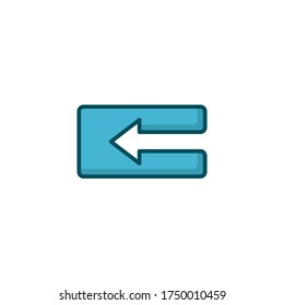 Backspace Key Vector Icon Symbol Keyboard Stock Vector (Royalty Free ...