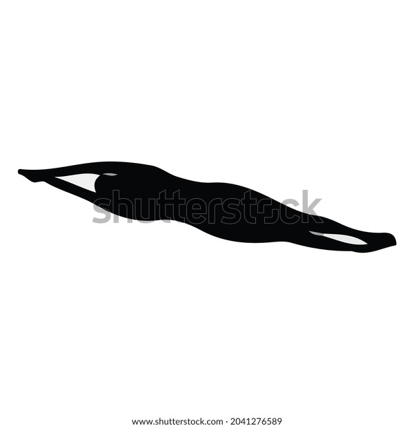 Backstroke Silhouette Design Icon Vector Stock Vector (Royalty Free ...