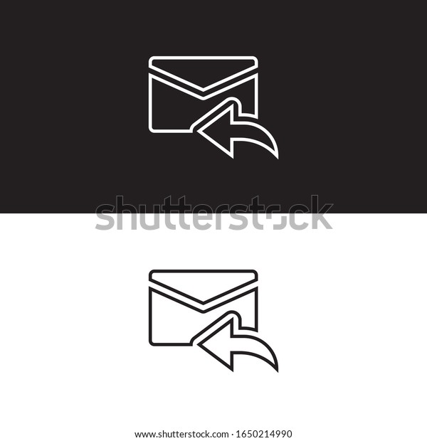 Backward Mail Email Message Logo Icon Stock Vector (Royalty Free ...