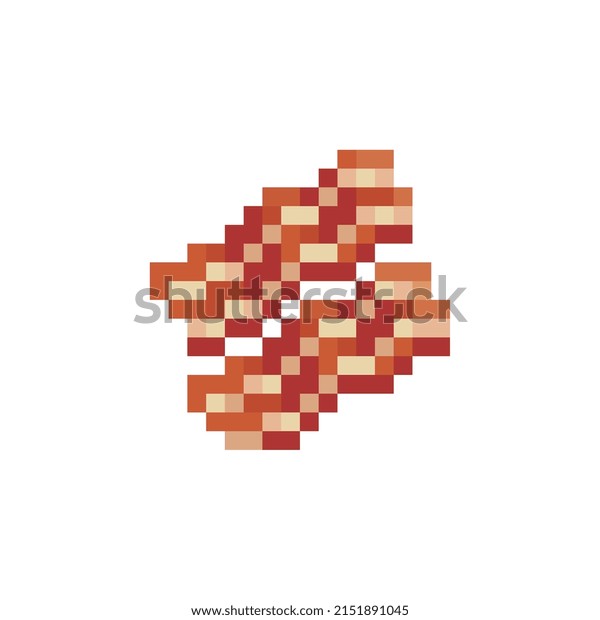 베이컨 픽셀 아트 아이콘 8비트 요소, 스톡 벡터(로열티 프리) 2151891045 | Shutterstock