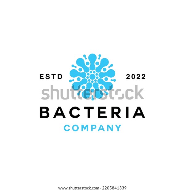 Bacteria Logo Vector Design Graphic Badge Stock Vector (Royalty Free ...