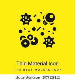 Bacteria Minimal Bright Yellow Material Icon Stock Vector (Royalty Free ...
