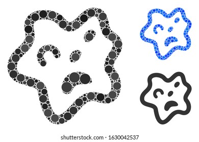 Bacteria Mosaic Small Circles Different Sizes Stock Vector (Royalty ...
