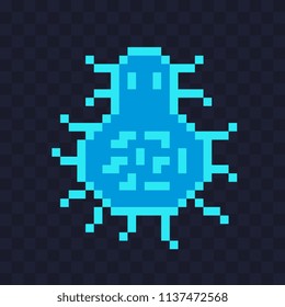 Bacteria Pixel Art Icon Bacterium Microbe 库存矢量图（免版税）1137472568 ...