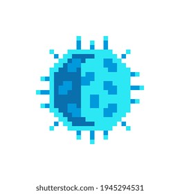 Bacteria Pixel Art Icon Bacterium Microbe 库存矢量图（免版税）1945294531 ...