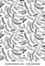 Bacteria Simple Black White Seamless Pattern Stock Vector (Royalty Free ...