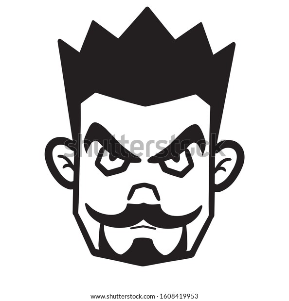Bad Boy Character Icon Illustration Stock Vector (Royalty Free ...