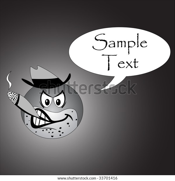 Bad Boy Gangster Smiley Stock Vector (Royalty Free) 33701416