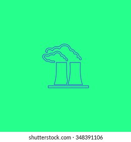Bad Factory Simple Outline Vector Icon Stock Vector (Royalty Free ...