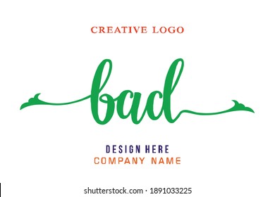 Bad Lettering Logo Simple Easy Understand Stock Vector (Royalty Free ...