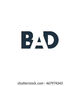 Bad Logo Vector Graphic Branding Letter Stock Vector (Royalty Free ...