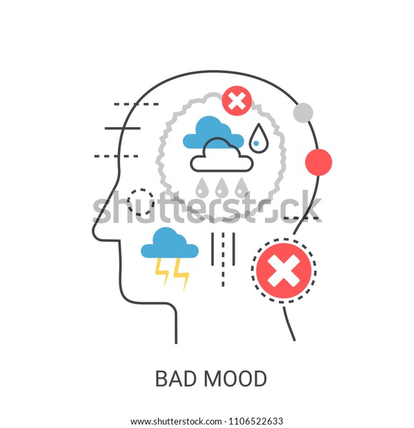 Bad Mood Vector Illustration Concept Stock Vector (Royalty Free ...