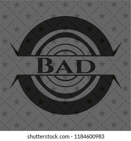 Bad Realistic Black Emblem Stock Vector (Royalty Free) 1184600983 ...
