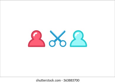 Bad Relationship Concept Icons Stock Vector (Royalty Free) 363883700 ...