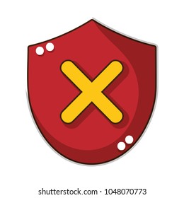 Bad Shield Security Protection Sign Stock Vector (Royalty Free ...