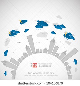 Skyscraper City Theme Background Vector Stock Vector (Royalty Free ...