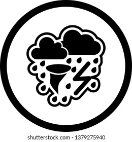 Bad Weather Icon Design Stock Vector (Royalty Free) 1379275940 ...