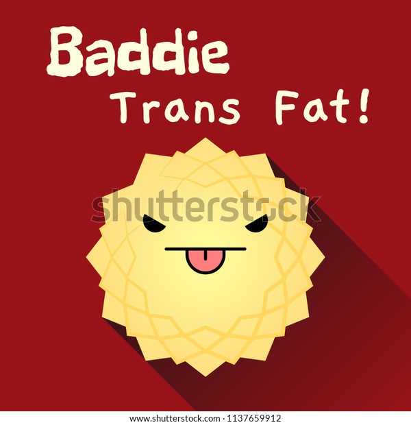 Baddie Trans Fat Vector Cartoon Character Stock Vector (Royalty Free ...