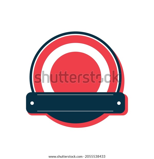 Badge Emblem Template Design Modern Style Stock Vector (Royalty Free ...