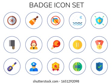 Badge Icon Set 15 Flat Badge Stock Vector (Royalty Free) 1651292098 ...