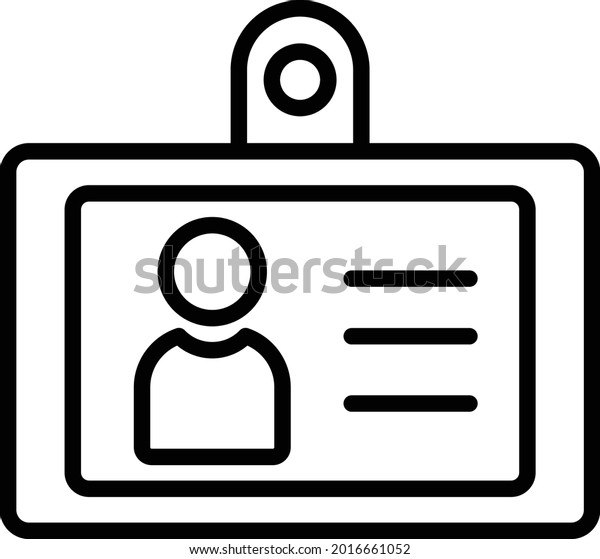 Badge Outline Vector Design Icon Stock Vector (Royalty Free) 2016661052 ...