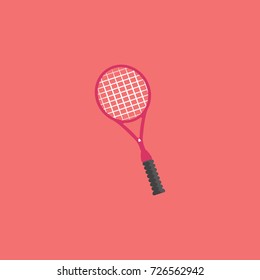 Badminton Bat Red Color Stock Vector (Royalty Free) 726562942 ...