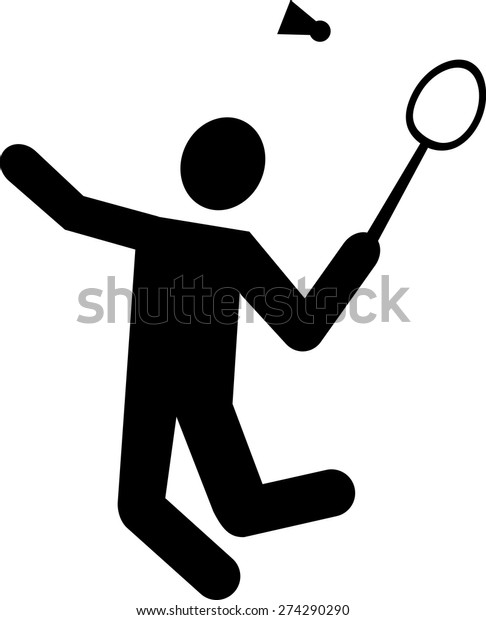 Badminton Pictogram: vetor stock (livre de direitos) 274290290 ...