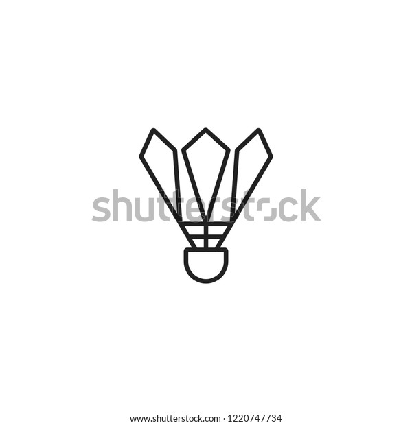 Badminton Racket Icon Black On White Stock Vector (Royalty Free ...
