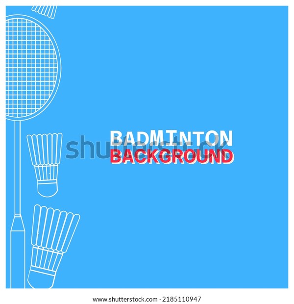 Badminton Themed Background Can Be Used: เวกเตอร์สต็อก (ปลอดค่า ...