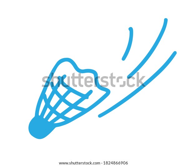 Badmintone Shuttlecock Shuttle Love Symbol Vector Stock Vector (Royalty ...