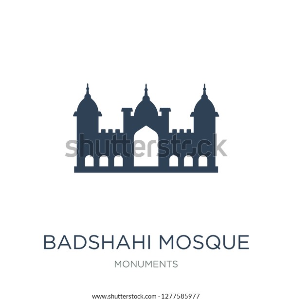 Badshahi Mosque Icon Vector On White Stock Vector (Royalty Free ...