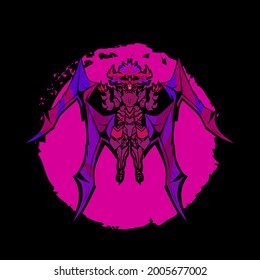 Bael Mean Devil Illustration Sign Symbol Stock Vector (Royalty Free ...