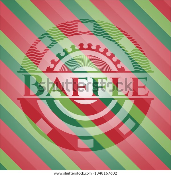 Baffle Christmas Emblem Background Stock Vector (Royalty Free ...