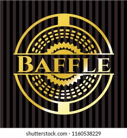Baffle Golden Emblem Stock Vector (Royalty Free) 1160538229 | Shutterstock