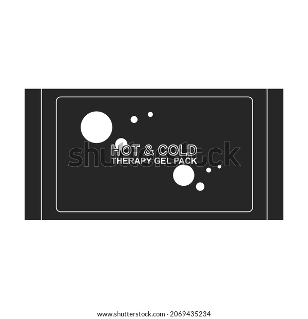 Bag Ice Vector Black Icon Vector Stock Vector (Royalty Free) 2069435234 ...