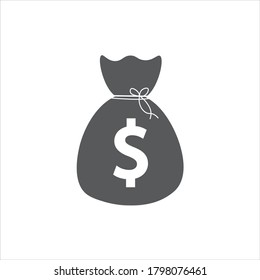 Bag Maney On White Background Stock Vector (Royalty Free) 1798076461 ...
