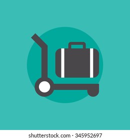 Baggage Pictogram Stock Vector (Royalty Free) 346213931 | Shutterstock