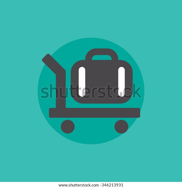Baggage Pictogram Stock Vector (Royalty Free) 346213931 | Shutterstock