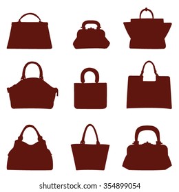 Bags Silhouette Vector Illustration Stock Vector (Royalty Free ...