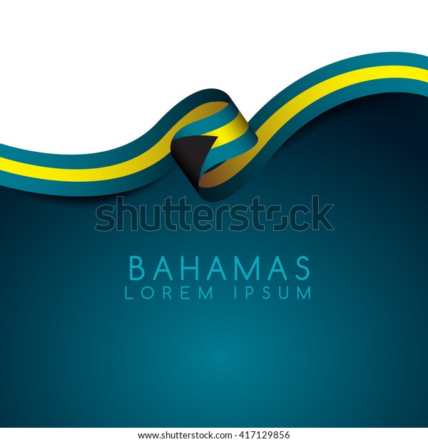 Bahamas Flag Ribbon Vector Illustration Stock Vector (Royalty Free ...