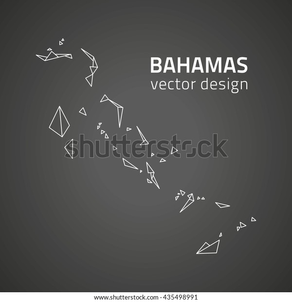Bahamas Vector Black Outline Map 스톡 벡터(로열티 프리) 435498991 | Shutterstock