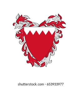Bahrain Coat Arms Seal National Emblem: ilustrações stock 59313784 ...