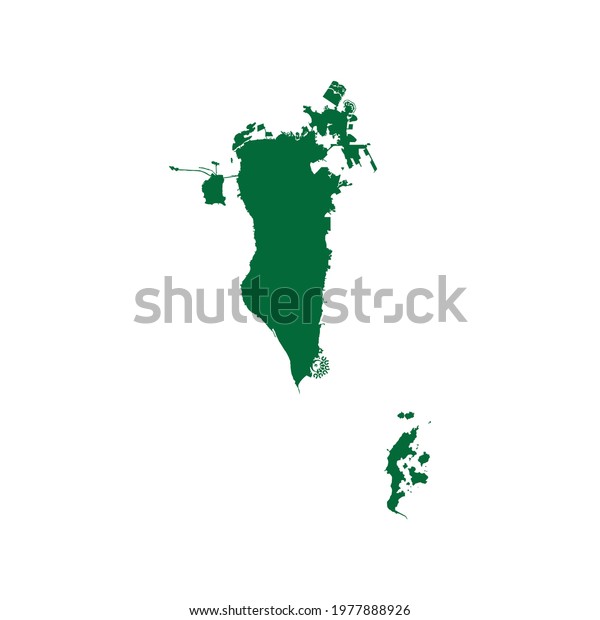 Bahrain Map Bahrain Map Illustration Bahrain Stock Vector (Royalty Free ...