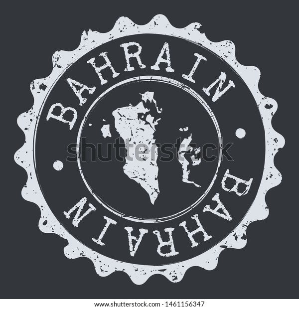 Bahrain Map Seal Silhouette Postal Passport Stock Vector (Royalty Free ...
