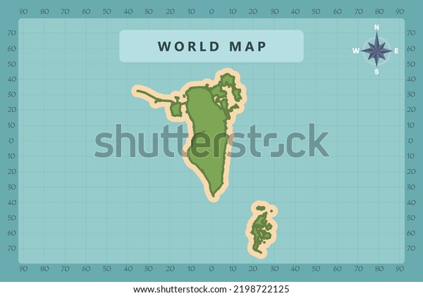 Bahrain Map World Map International Vector Stock Vector (Royalty Free ...