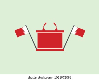 Bahrain Podium Speech Stock Vector (Royalty Free) 1021972096 | Shutterstock